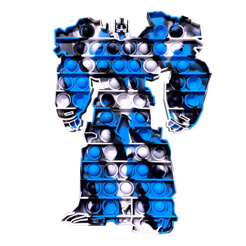 (Blue&Black) Popit Toy Fidget Transformers Optimus Prime Decompression ...