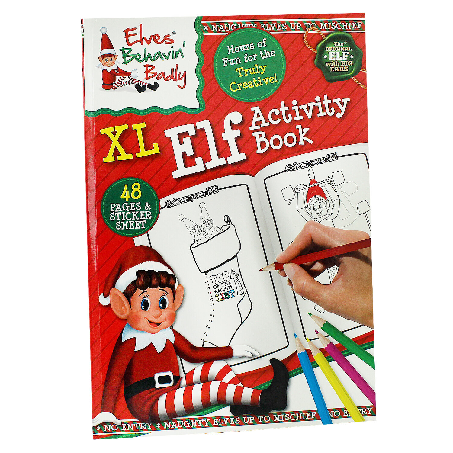 (Elves XL Activity Book) Christmas Elf Kids Activity Art Colouring ...