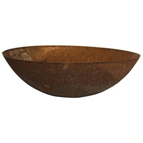 50cm Rust Portable Fire Pit Rusty Fire Bowl Camping Barbecue Steel on OnBuy