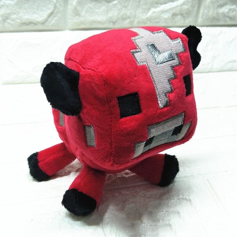 (Red Cattle) Minecraft Plush Toys Minecraft Creeper Enderman Wolf Soft ...