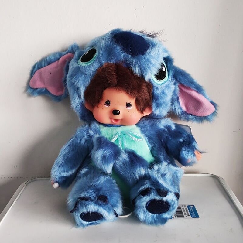 New Kawaii Fashion Monchhichi Stitch Plush Doll Cute Monchhichi Toy ...