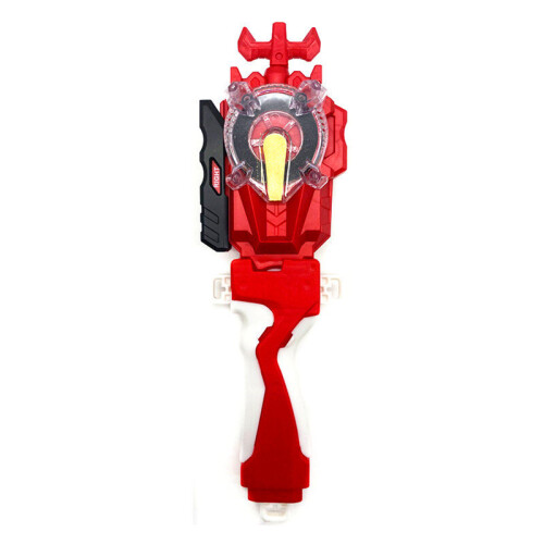 (Red Spark Wired Launcher+Red Grip) Beyblade Burst Sparking Bey Launcher L / R String Ruler ...