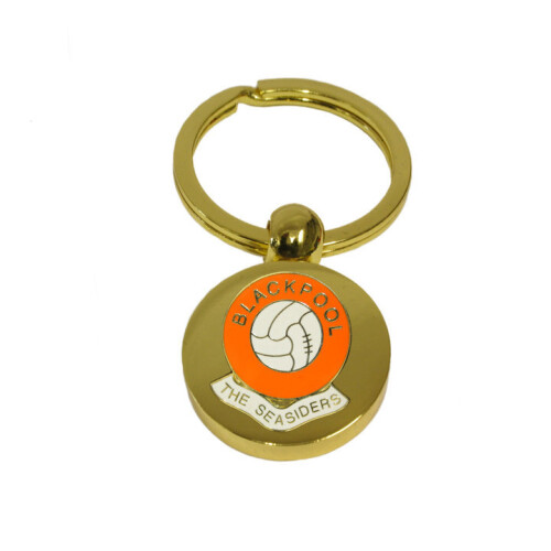 Blackpool football club gold disc keyring on OnBuy