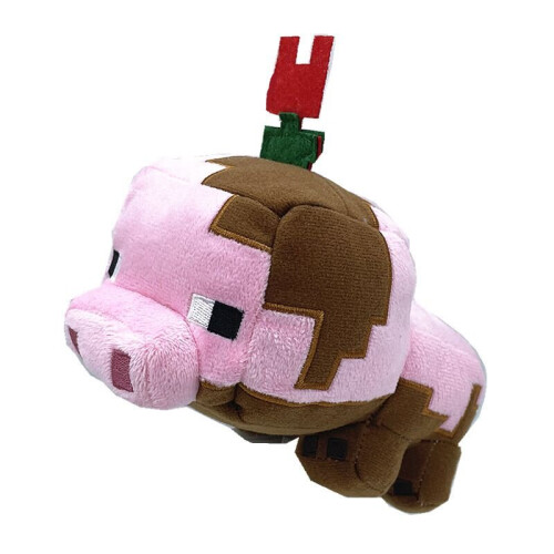 (Pig) Minecraft Plush Toys Creeper Enderman Pig Bear Stuffed Pixel Doll ...