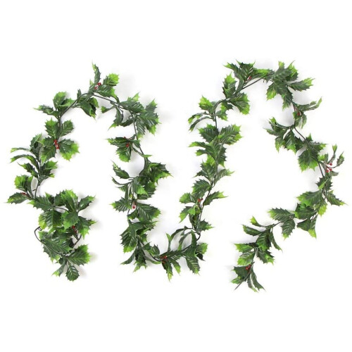 Best Artificial 8ft/2.4m Outdoor Christmas Holly Ivy Garland String ...