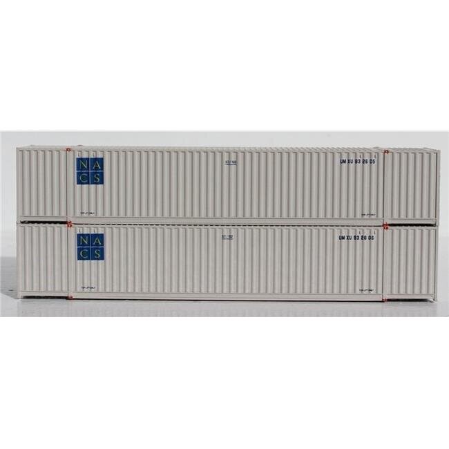 53 ft. N Scale High Cube Container UMAX Patch NACS - Pack of 2 on OnBuy