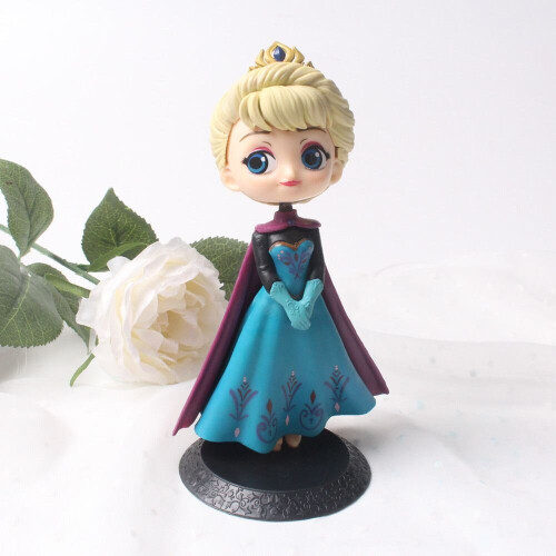 (Black Base-Elsa, 17.5cm) Frozen Princess Elsa Anna Sofia Mini Figures ...