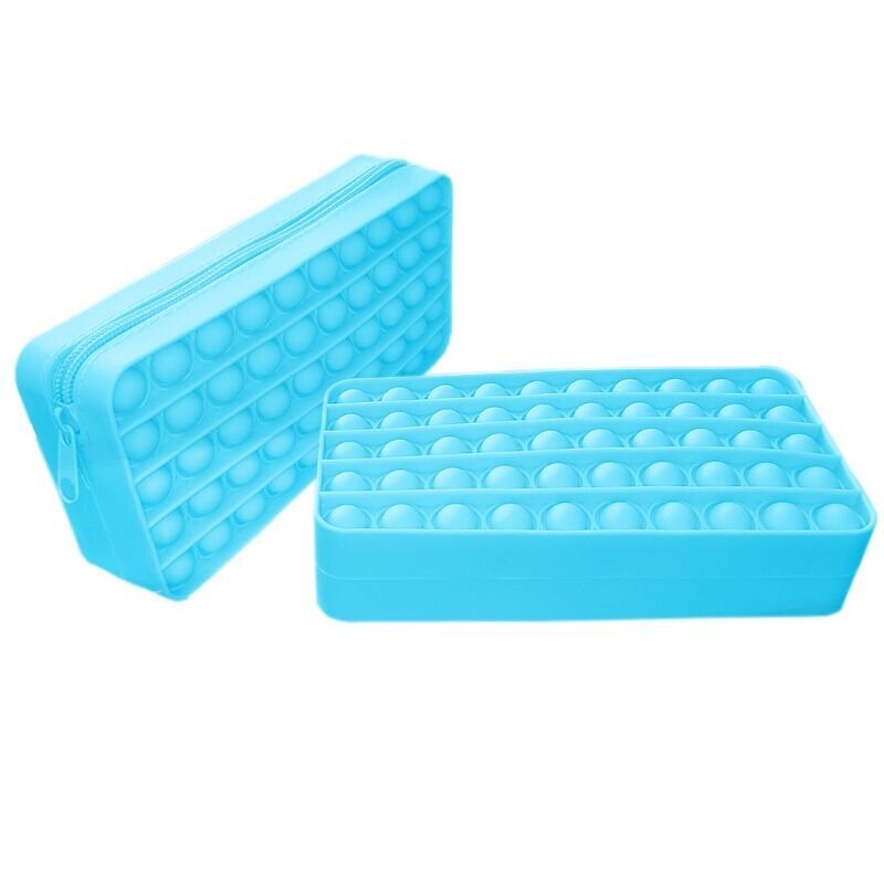 (Blue) Push Pop It Bubbles Simple Dimple Stationary Bag Sensory Pencil ...