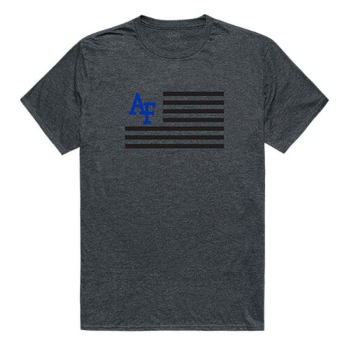 US Air Force Academy Flag T-Shirt, Heather Charcoal 2 - Small on OnBuy