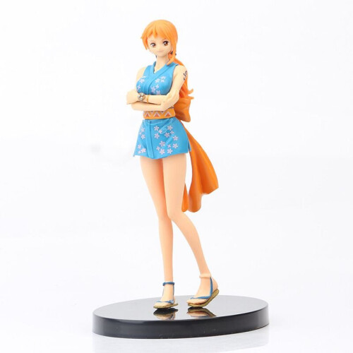 (Nami) One Piece Figure Luffy Sanji Roronoa Zoro Usopp Nami Anime Model ...