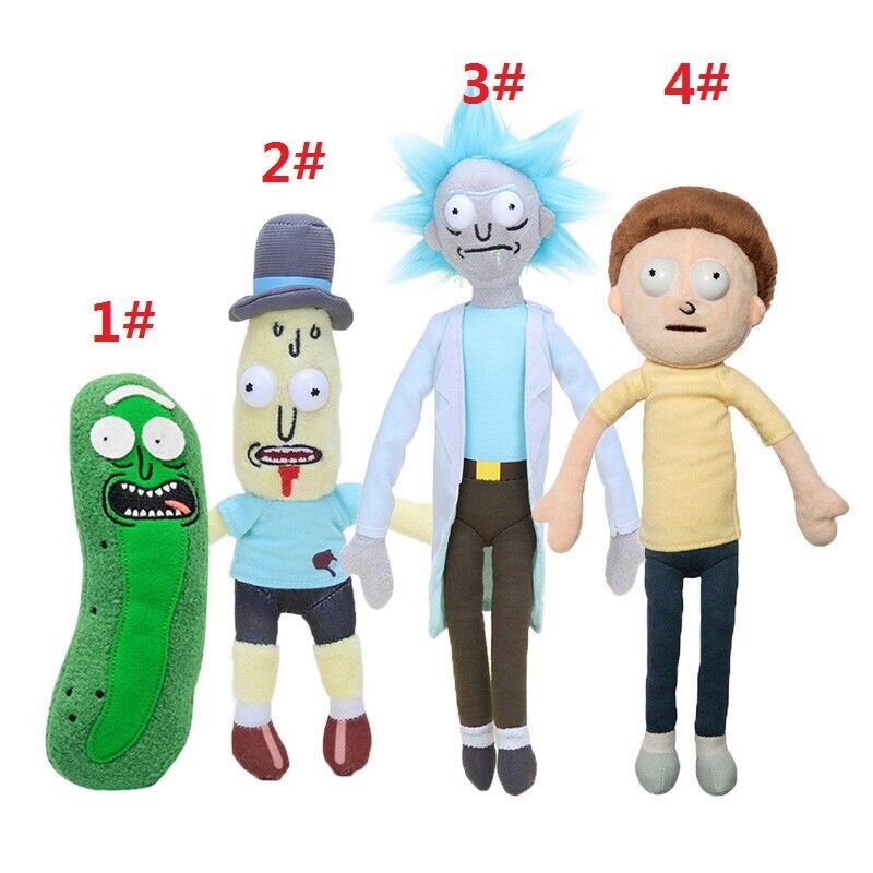 Rick And Morty Mr Meeseeks Pickle Rick Poopy Stuffed Plush Doll Soft ...