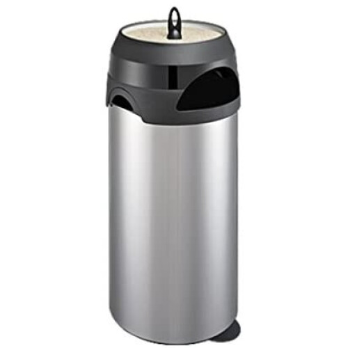 Free standing combined ash and litter bin 60l cigarette disposal on OnBuy