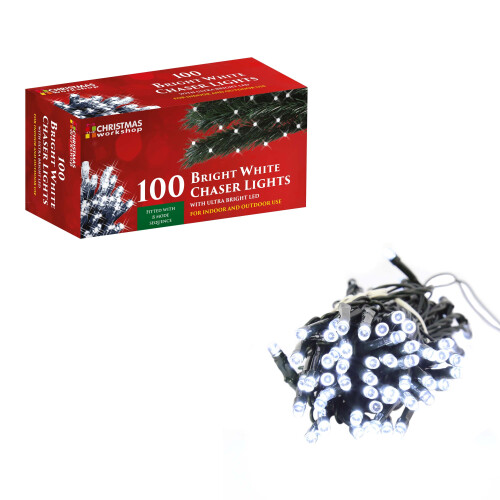 The Christmas Workshop 77270 Multi-Coloured LED Chaser Christmas Lights ...
