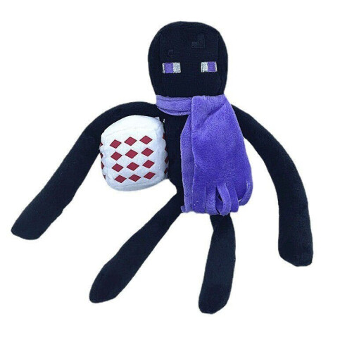 (Purple) Minecraft Plush Toys Creeper Enderman Pig Bear Stuffed Pixel ...