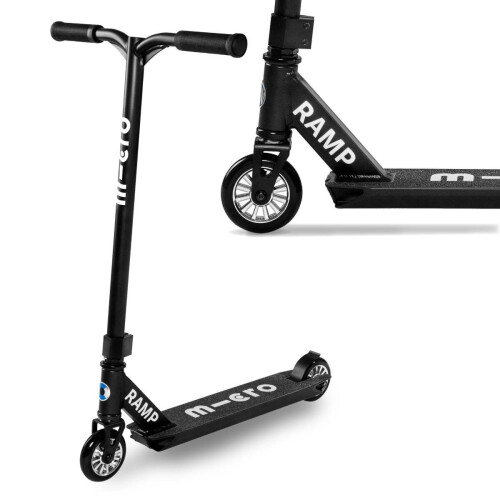 Micro Mx Ramp Beginner Stunt Scooter Black 5-12 Years Skatepark 2 ...