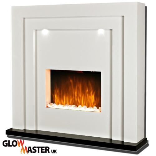 Electric Fire Fireplace Inset Standing Surround LED Lights Lighting ...