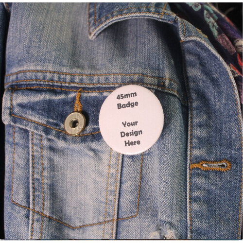 I AM WOKE WHITE BACKGROUND 45mm Medium Badge on OnBuy