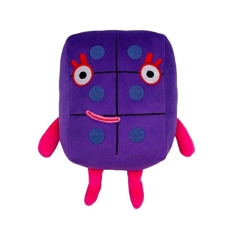 (Six) Numberblocks Plush Doll Educational Stuffed Number Blocks Toys ...
