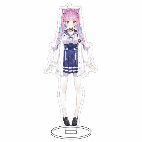 (Pink Hair) Hololive Vtuber Stand Figure Aqua Akai Usada Pekora Uruha ...