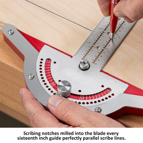 Woodworkers Edge Rule Adjustable Protractor Angle Finder Stainless Steel Caliper on OnBuy