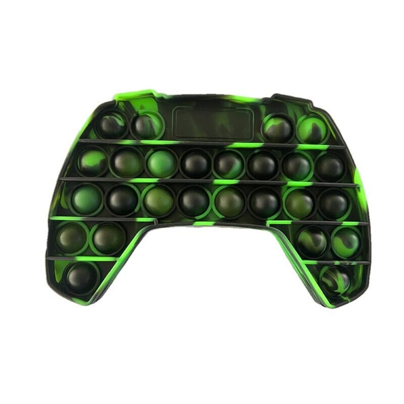 (Green Black) NEW Popit Fidget Figet Toys Push Bubble Sensory Stress ...