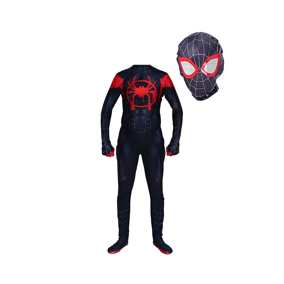 (Jumpsuit+Cloth Eyes HeadCover, M(Suggest Height 120-140 cm)) Spider ...