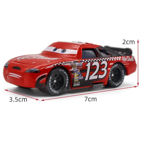 (No. 123 Racer) Number Car Disney Pixar Cars Lightning McQueen Jackson ...