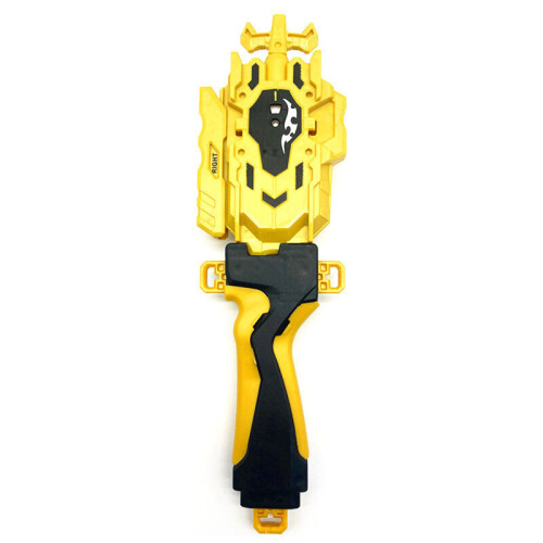(Yellow Wired Launcher+Yellow Grip) Beyblade Burst Sparking Bey ...