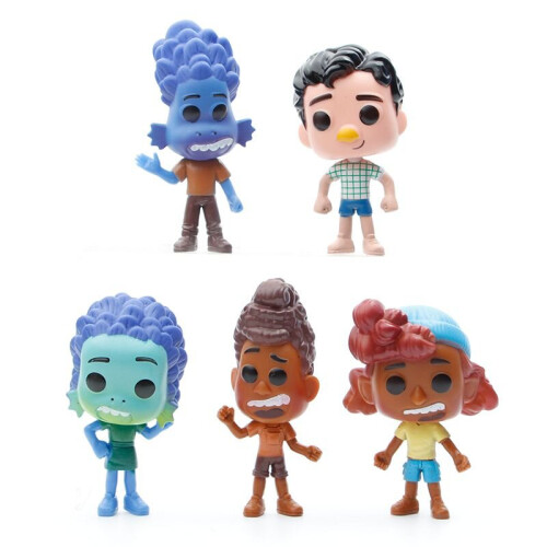5 Pcs Luca Figure Set,PVC Luca figurines Sea Monster Alberto Giulia ...