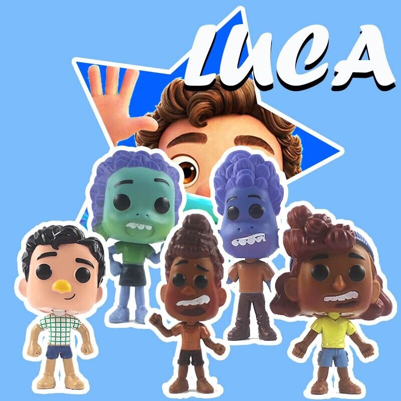 5 Pcs Luca Figure Set,PVC Luca figurines Sea Monster Alberto Giulia ...