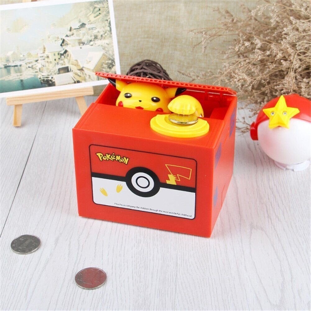 Pokemon Go Pikachu Coin Grabber Money Box Saving Pot Piggy Bank kids ...
