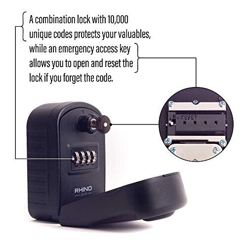 Rhino Lock - Secure Pro Combination Safe - Heavy Duty Wall Mounted ...