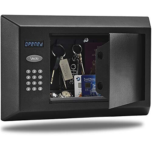 Vecta Personal Safe Slim Electronic Key and Valuables Wall Safe for ...