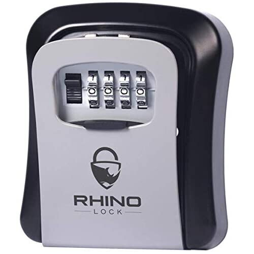 Rhino Lock Secure Key Combination Safe - Outdoor Heavy Duty Wall ...