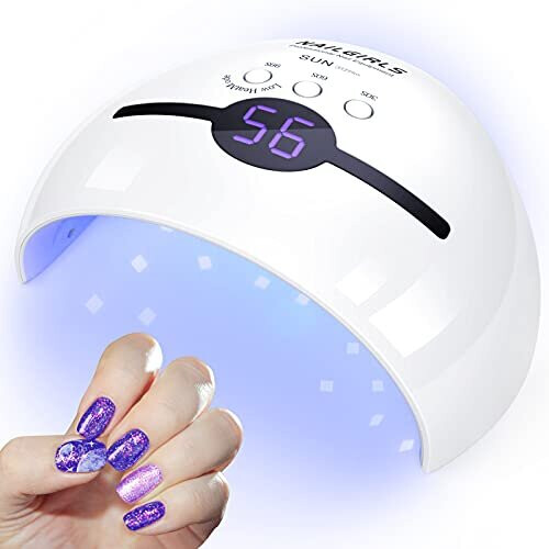 UV Nail Lamp NAILGIRLS 48W Fast LED UV Nail Dryer Lamp Gel Nail Polish Dryer Machine UV Light Curing Lamp Smart Auto Sensing with 30 60 99s Time on OnBuy