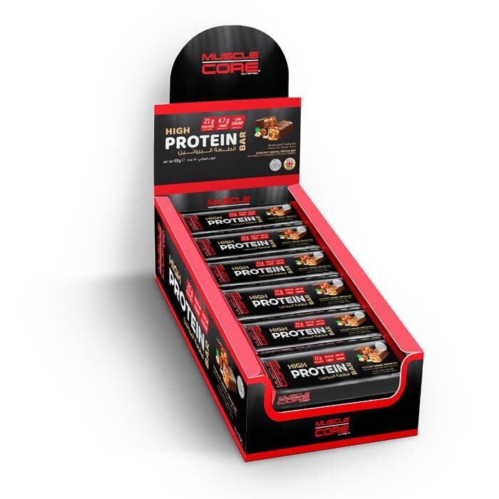 Muscle Core High Protein Bar Hazelnut Caramel -Box Of 12 Pieces on OnBuy