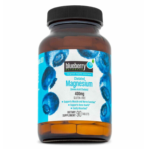 Blueberry Naturals Chelated Magnesium 400 mg Tablets 90's B0258 on OnBuy