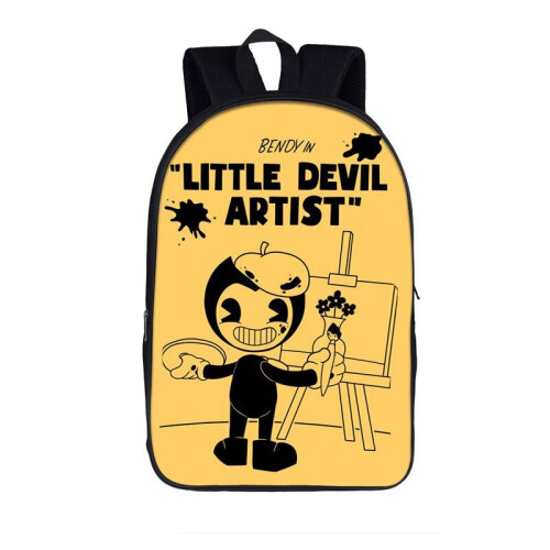 (13) Bendy and the Ink Machine Backpack Kids Students Scholbag Travel ...