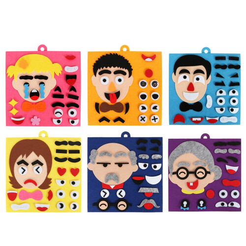 DIY Toys Emotion Change Puzzle Toys Creative Facial Expressions Face ...