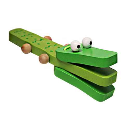 Orffworld Crocodile Shape Wooden Castanet Baby Musical Instrument ...
