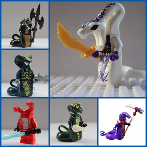 (Pythor Chop-Rai Skalidor Acidius Skales Fangdam) Custom Ninjago Toys ...
