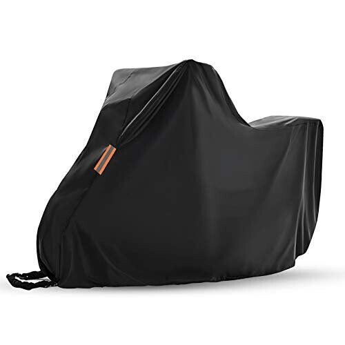Flymer Waterproof Motorcycle Covers with Lock Holes, 420D Oxford Heavy ...