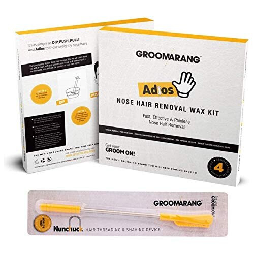 Groomarang Nose Hair Wax | Nose Waxing for Men & Women | Includes Nose ...