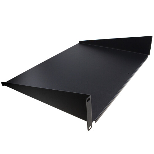 kenable [Twin Pack] Fixed Cantilever Shelf 2U 350mm Deep Black 19 inch ...