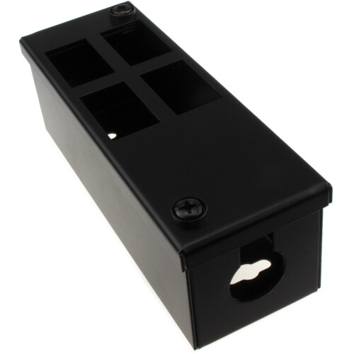 kenable GOP/POD Metal Box with Vertical Cut Outs for 4 x 6C Outlets and ...