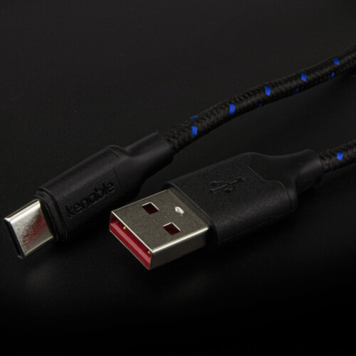 kenable BRAIDED 20AWG USB A To Type C USB C FAST CHARGE 3A+ Charging ...