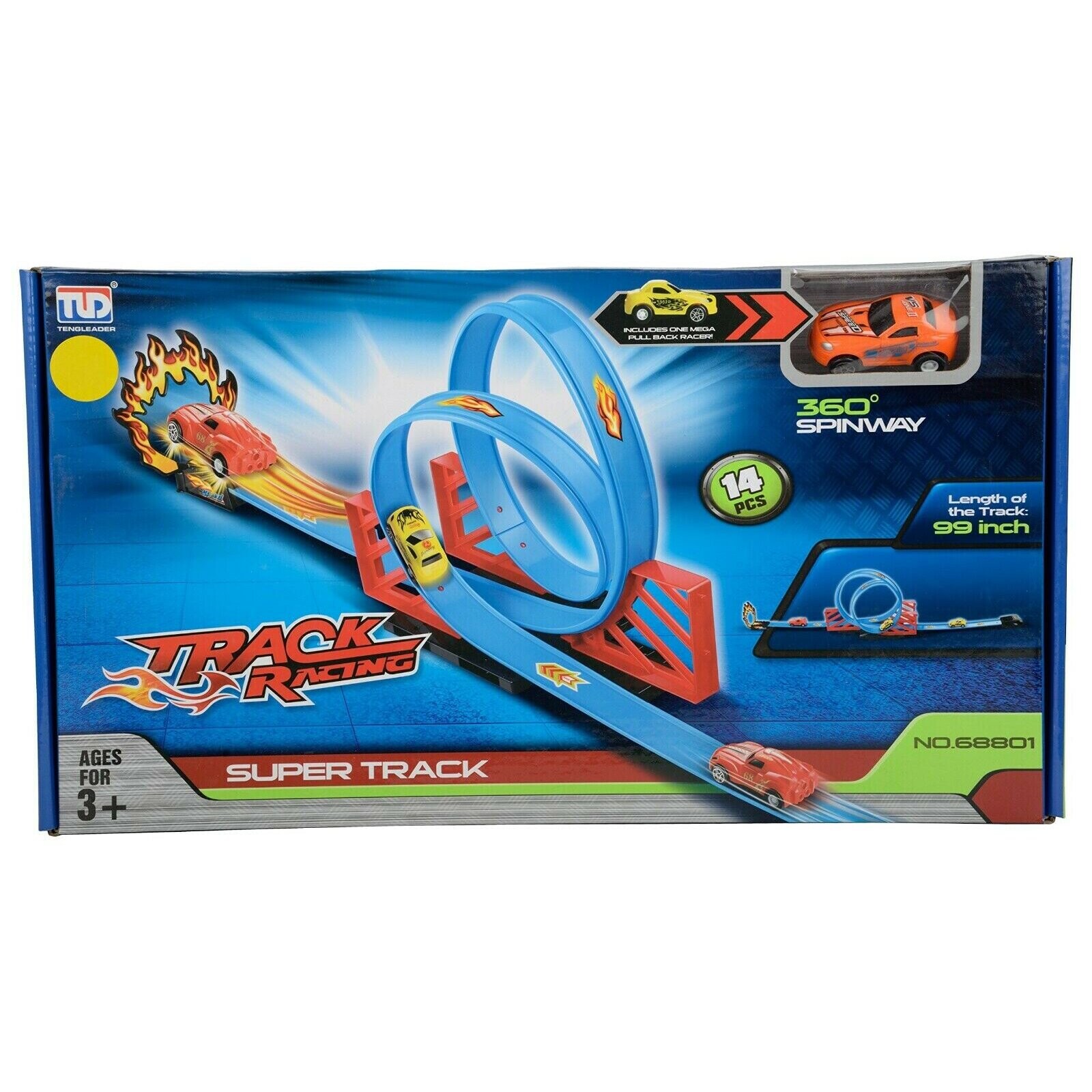 Track Racing Super Looper Set 360 Degree Stunt Children's Fun Car Toy ...