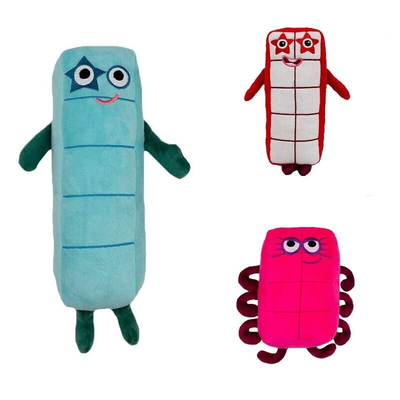(3pcs) Numberblocks Plush Doll Educational Stuffed Number Blocks Toys ...