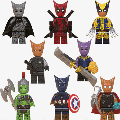 8PCS Groot Deadpool Batman Hulk Minifigures Toys Fit Lego on OnBuy