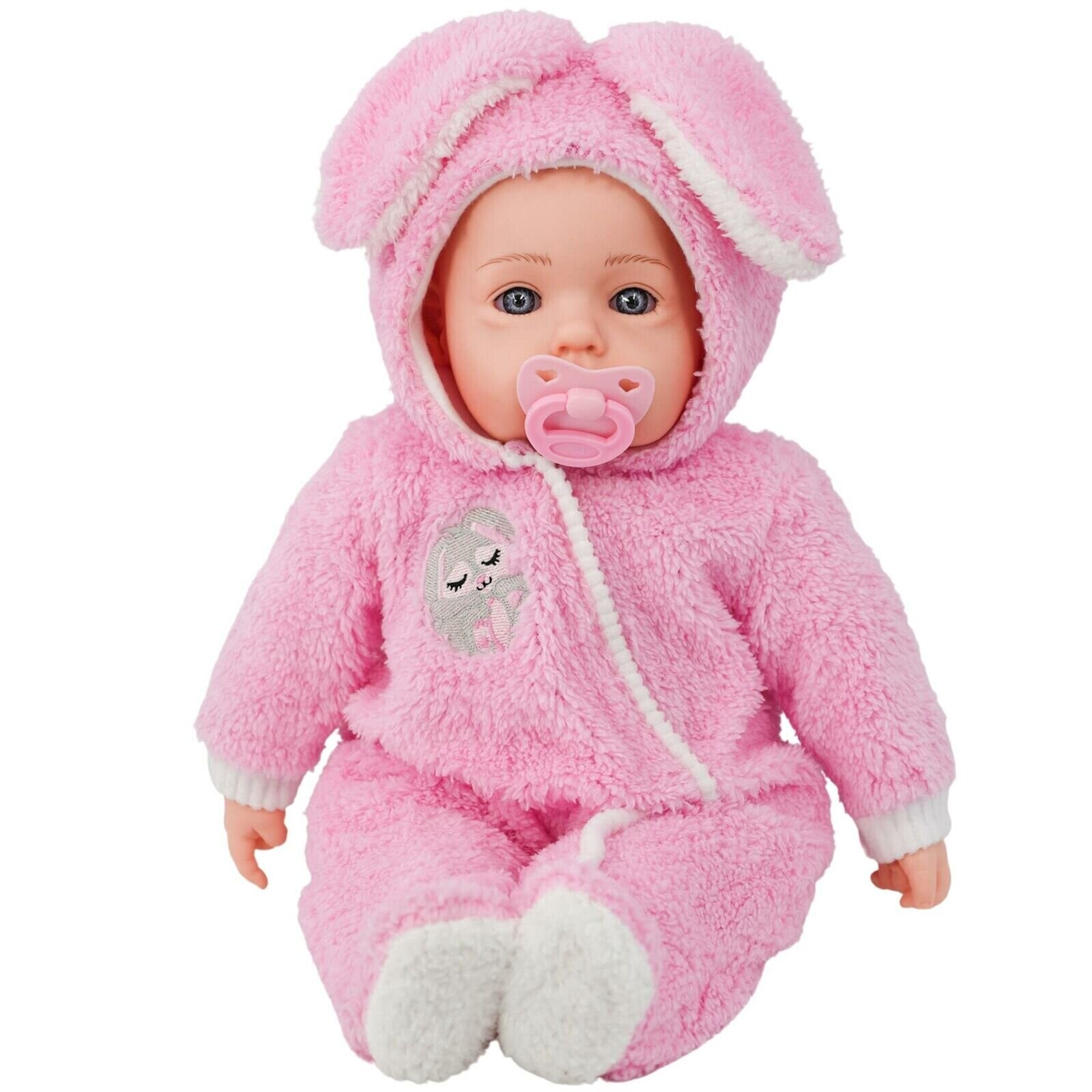 (Baby Pink Onesie) The Magic Toy Shop 20" Lifelike Soft Baby Doll With ...